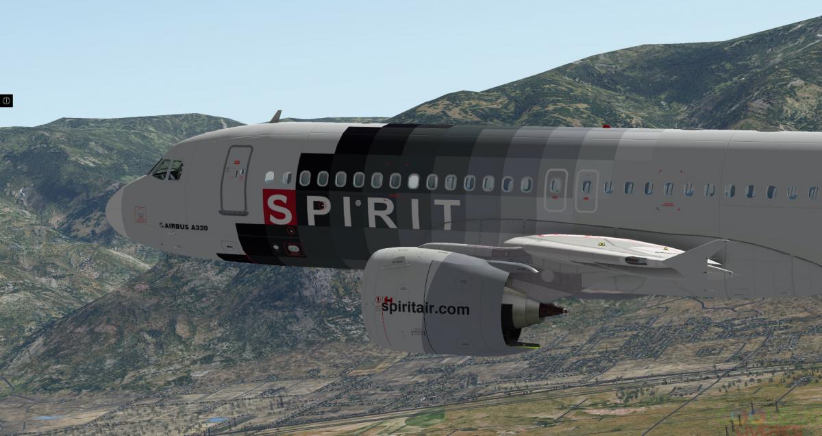 Spirit Airlines (Silver Pixel) A320 - Aircraft Skins - Liveries - X ...