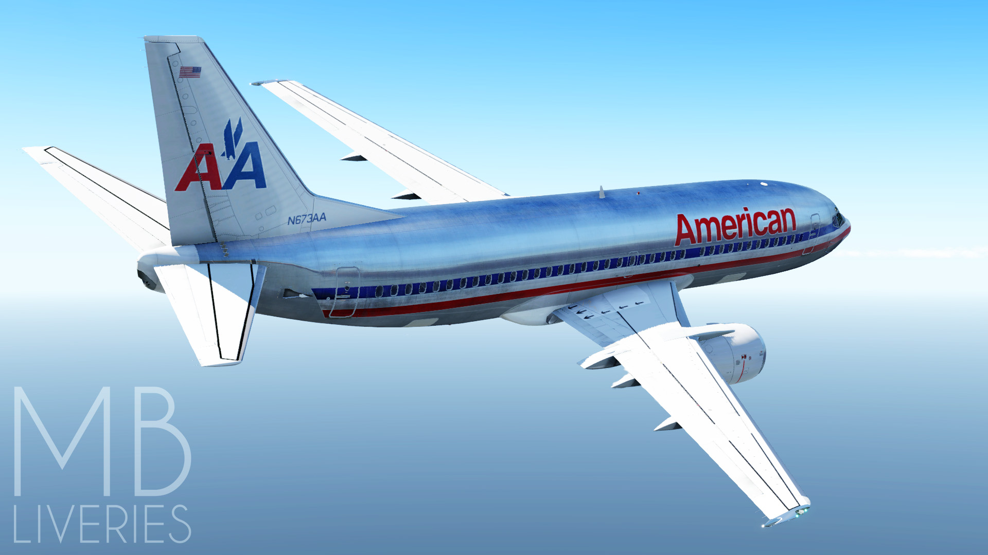 American Airlines (Old) - Boeing 737-300 IXEG - Aircraft Skins ...
