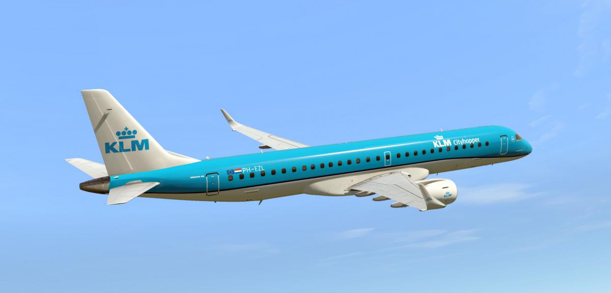 KLM Cityhopper 2014 Livery PH-EZL for Embraer E195 v2 by X-Crafts ...