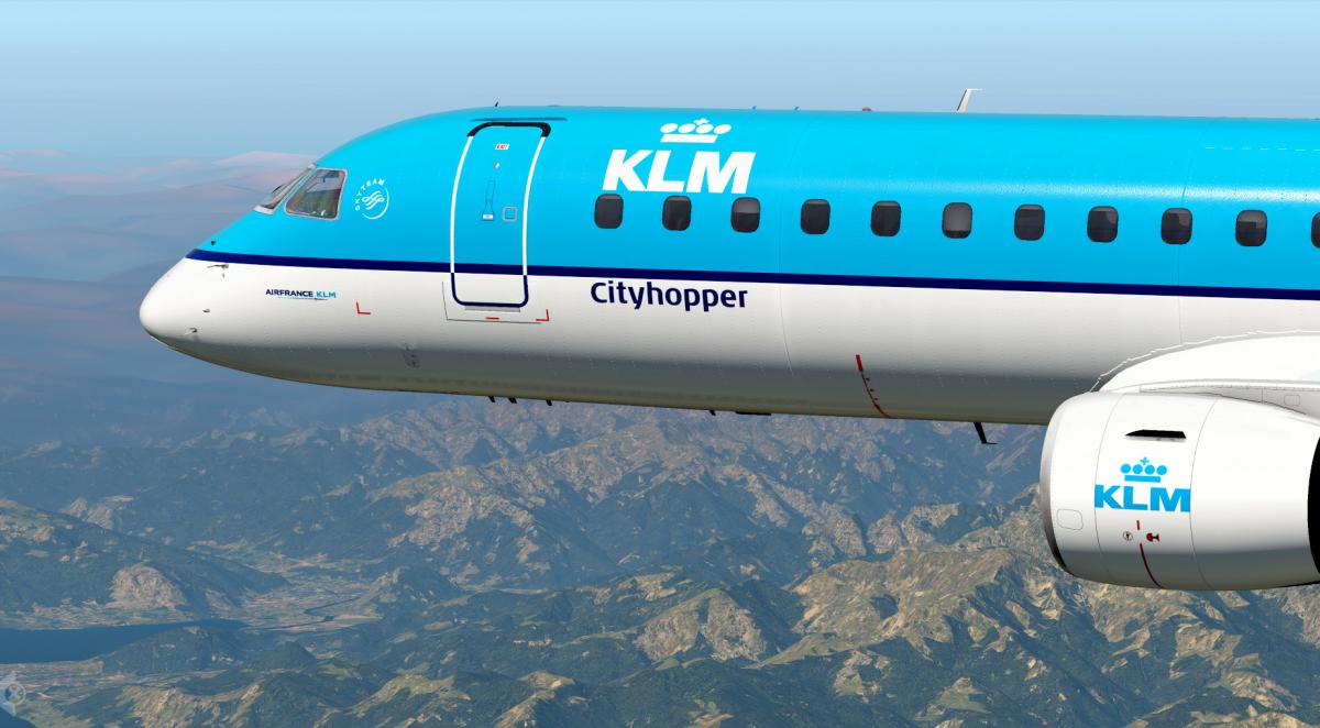 KLM Cityhopper Pre2014 Livery PH-EZL for Embraer E195 v2 by X-Crafts ...
