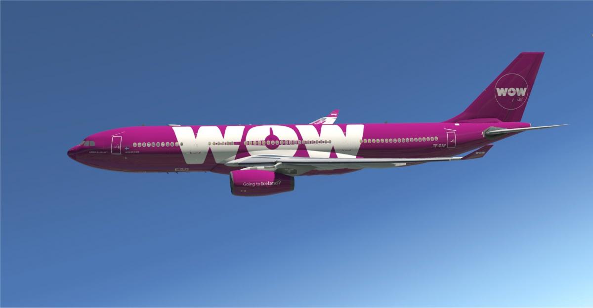 WOW Air - Iceland livery for JARDesign A330-300 + a new cabin for WOW ...