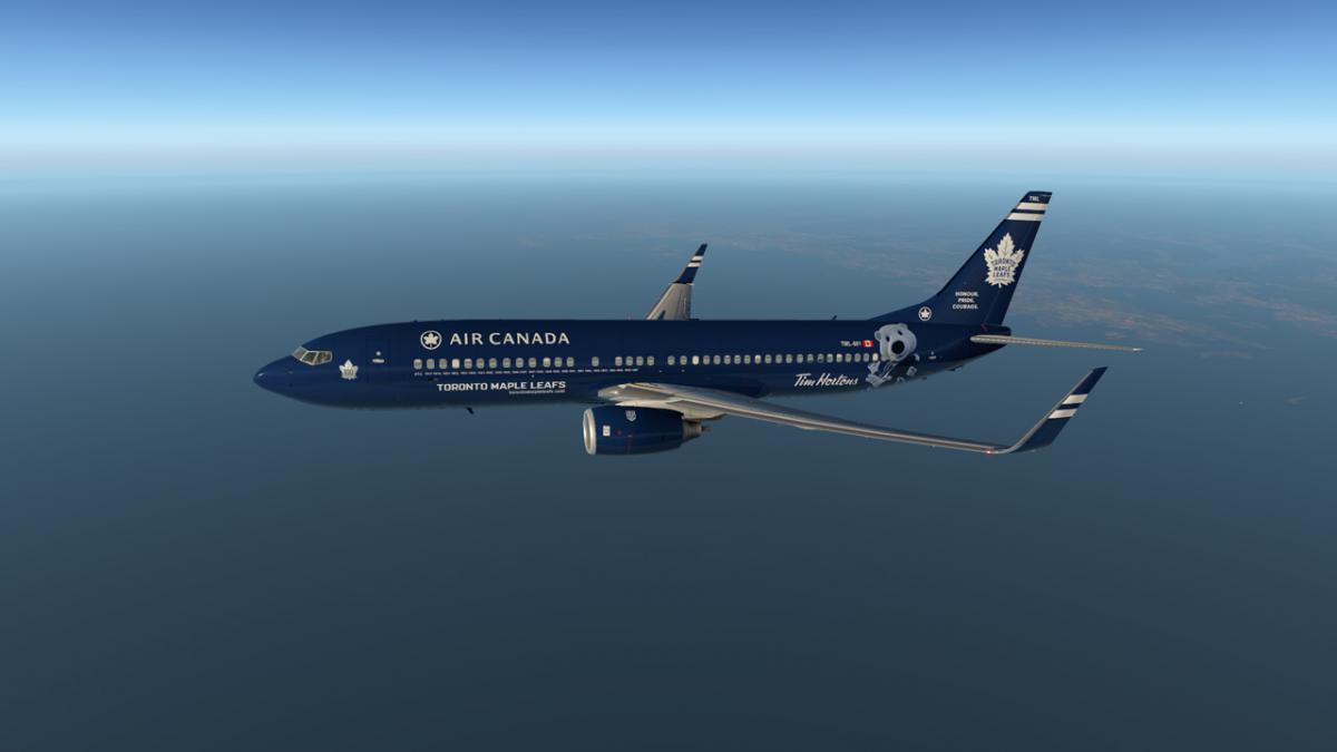 XP11 Default 737-800 Toronto Maple Leafs livery (fictional) 1.0.0 ...