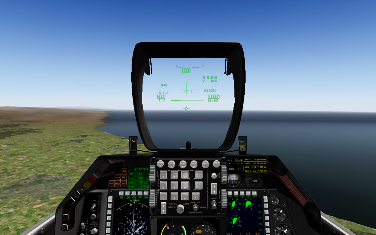 Custom HUD for JCS F-16 Fighting Falcon - Payware Aircraft - X-Plane ...