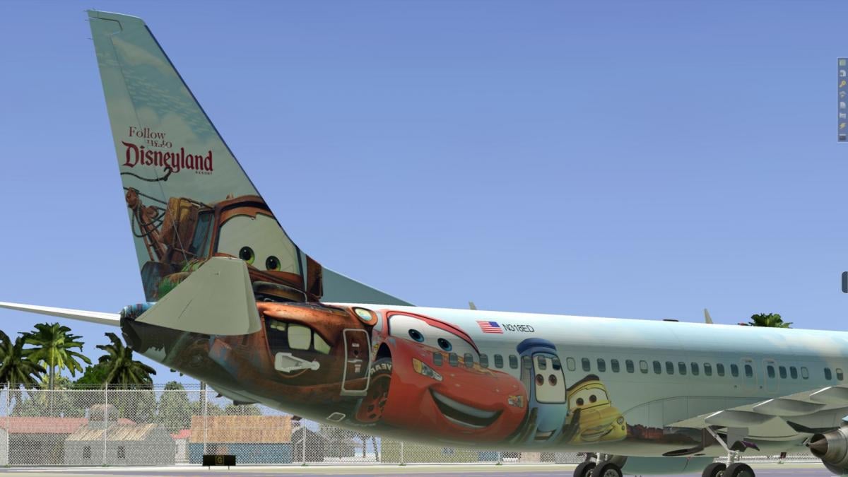 737-800 (Default/Zibo) | Alaska Airlines Disney Cars Livery - Aircraft ...