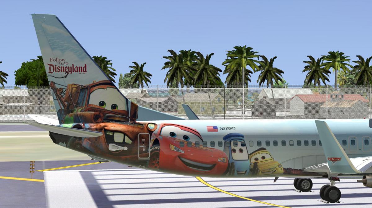 737-800 (Default/Zibo) | Alaska Airlines Disney Cars Livery - Aircraft ...
