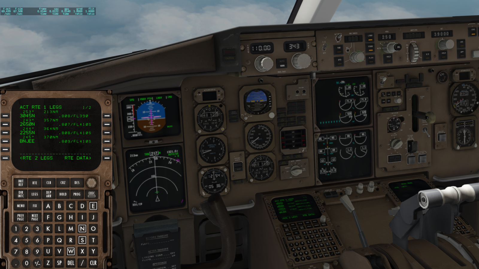 Autopilot problem after a long flight time (about 5h30) - Boeing 757 v2 ...