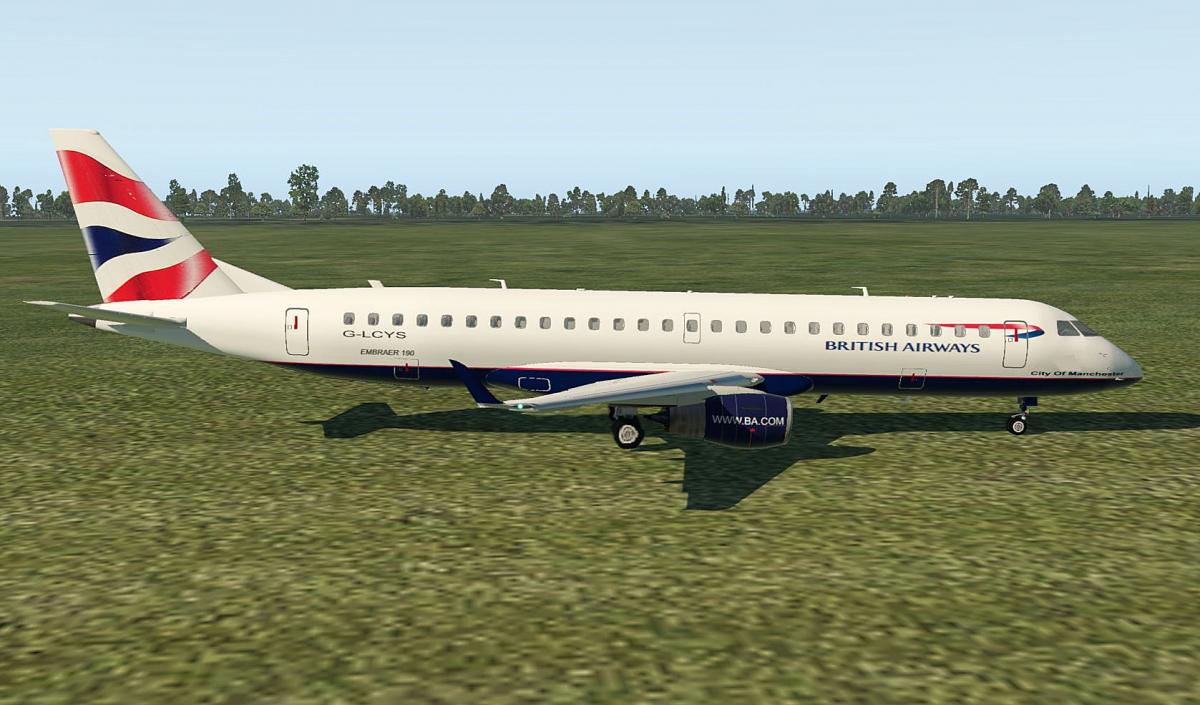 G-LCYS Embraer EMB-190 (Riviere) British Airways - Aircraft Skins ...