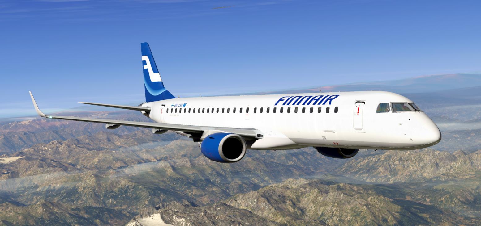 OH-LKN Finnair 2000s for Embraer E195 v2 - Freeware E175-E195 by X ...