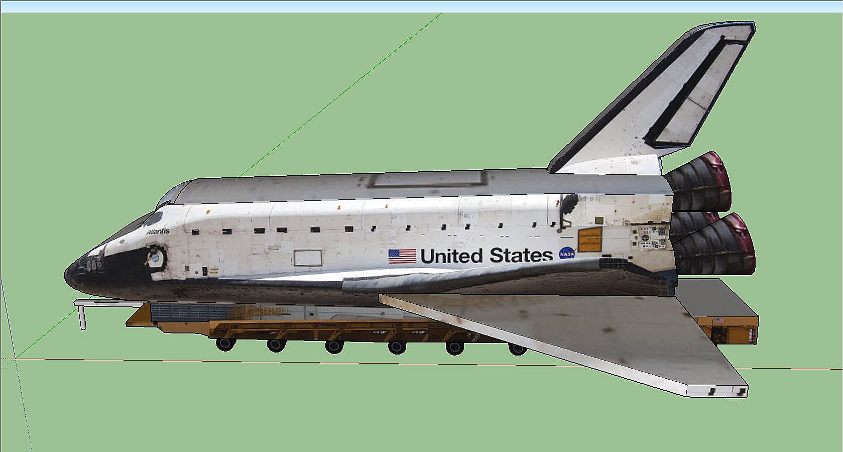 Space Shuttle Atlantis Blueprint