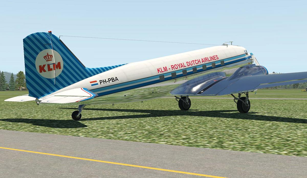 KLM DC-3 PH-PBA (Aeroworx C47 / DC3) - Aeroworx (AWXDC3)Douglas C-47 ...