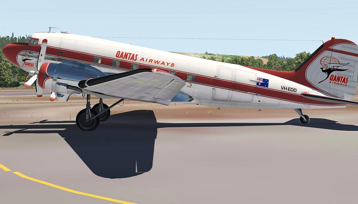 Qantas Airlines DC-3 VH-EDD (Aeroworx C47 / DC3) - Aeroworx (AWXDC3 ...