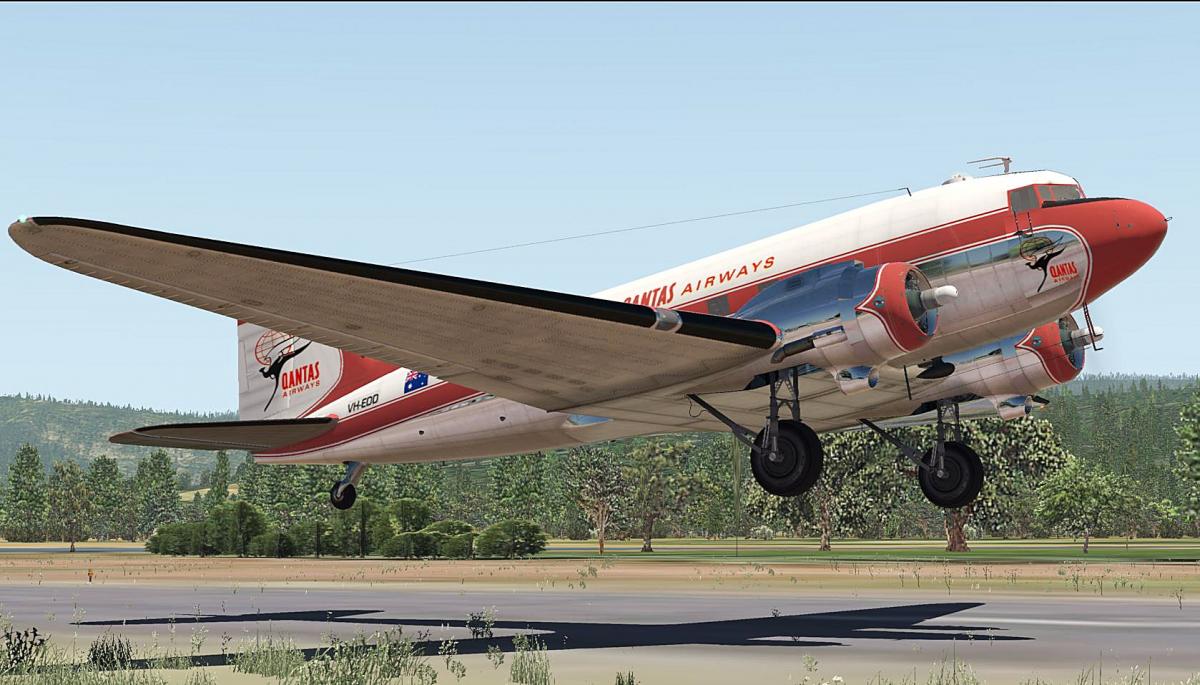 Qantas Airlines DC-3 VH-EDD (Aeroworx C47 / DC3) - Aeroworx (AWXDC3 ...