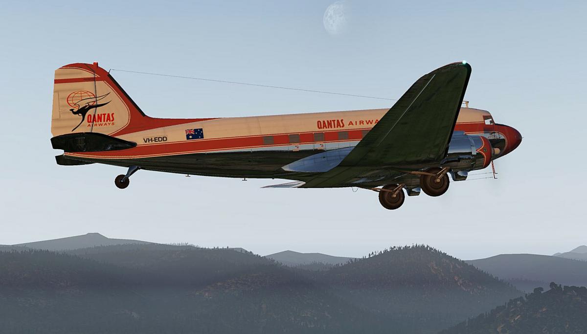 Qantas Airlines DC-3 VH-EDD (Aeroworx C47 / DC3) - Aeroworx (AWXDC3 ...