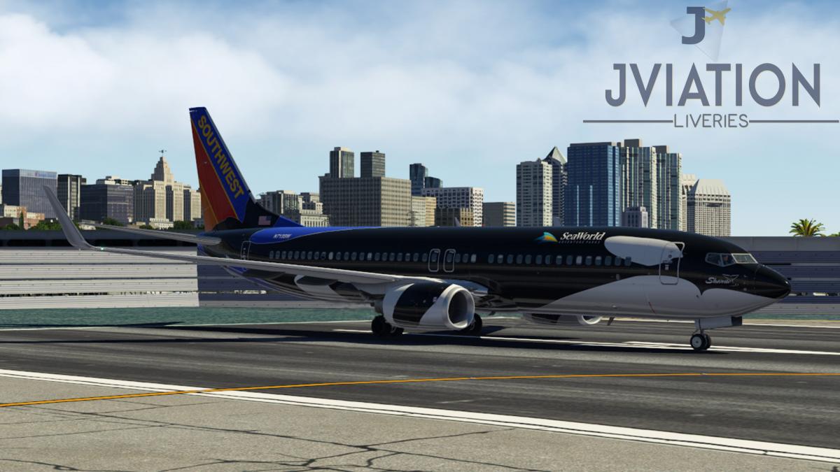 Southwest Airlines "Shamu" - Boeing 737-800 - Aircraft Skins - Liveries ...