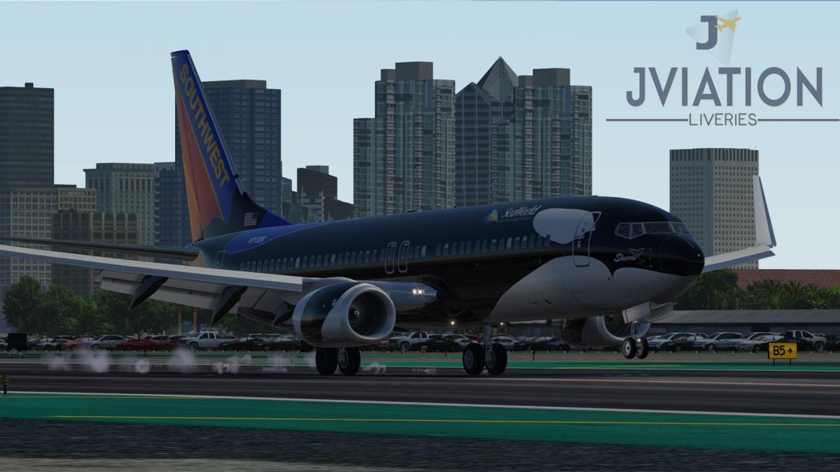 Southwest Airlines "Shamu" - Boeing 737-800 - Aircraft Skins - Liveries ...