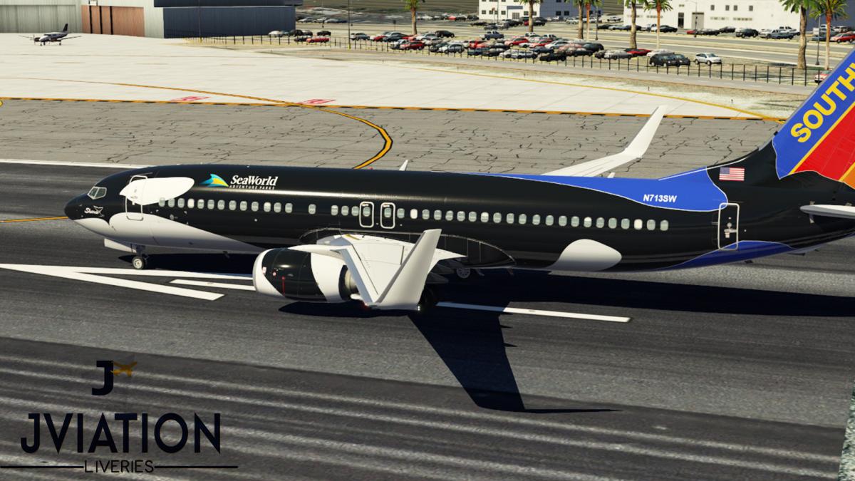 Southwest Airlines "Shamu" - Boeing 737-800 - Aircraft Skins - Liveries ...