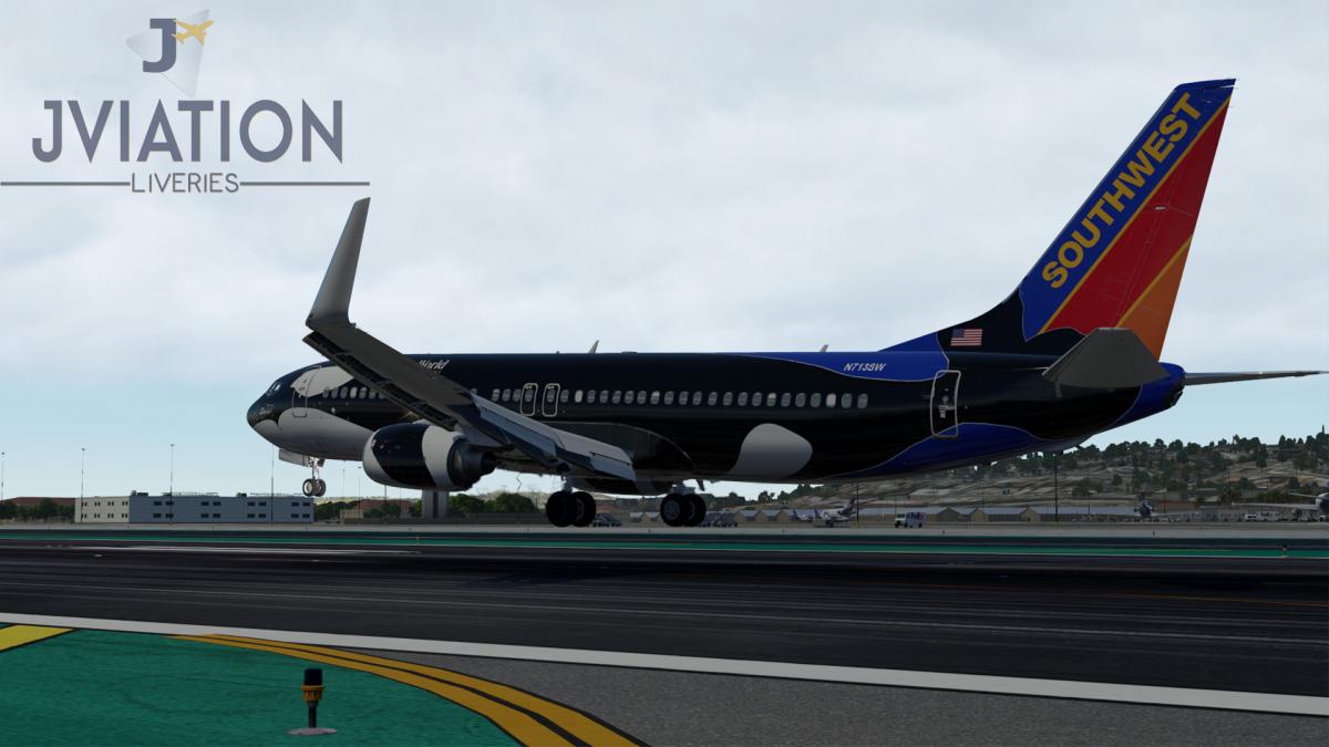 Southwest Airlines "Shamu" - Boeing 737-800 - Aircraft Skins - Liveries ...