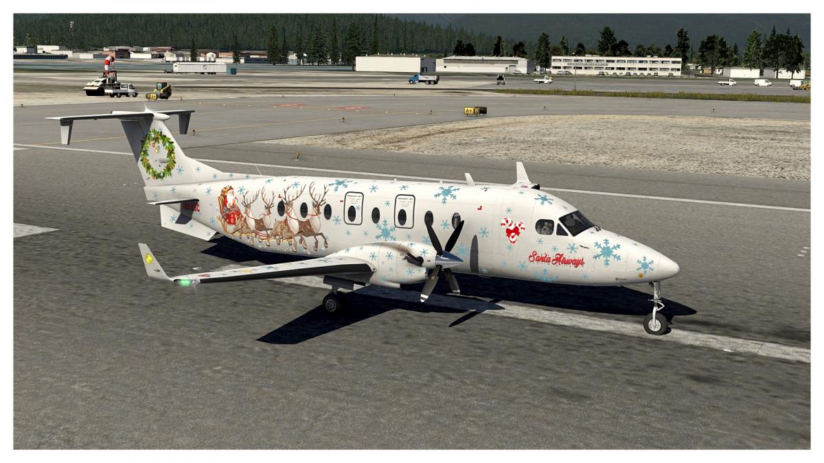 Carenado B1900D Santa Airways Christmas Livery - Aircraft Skins ...