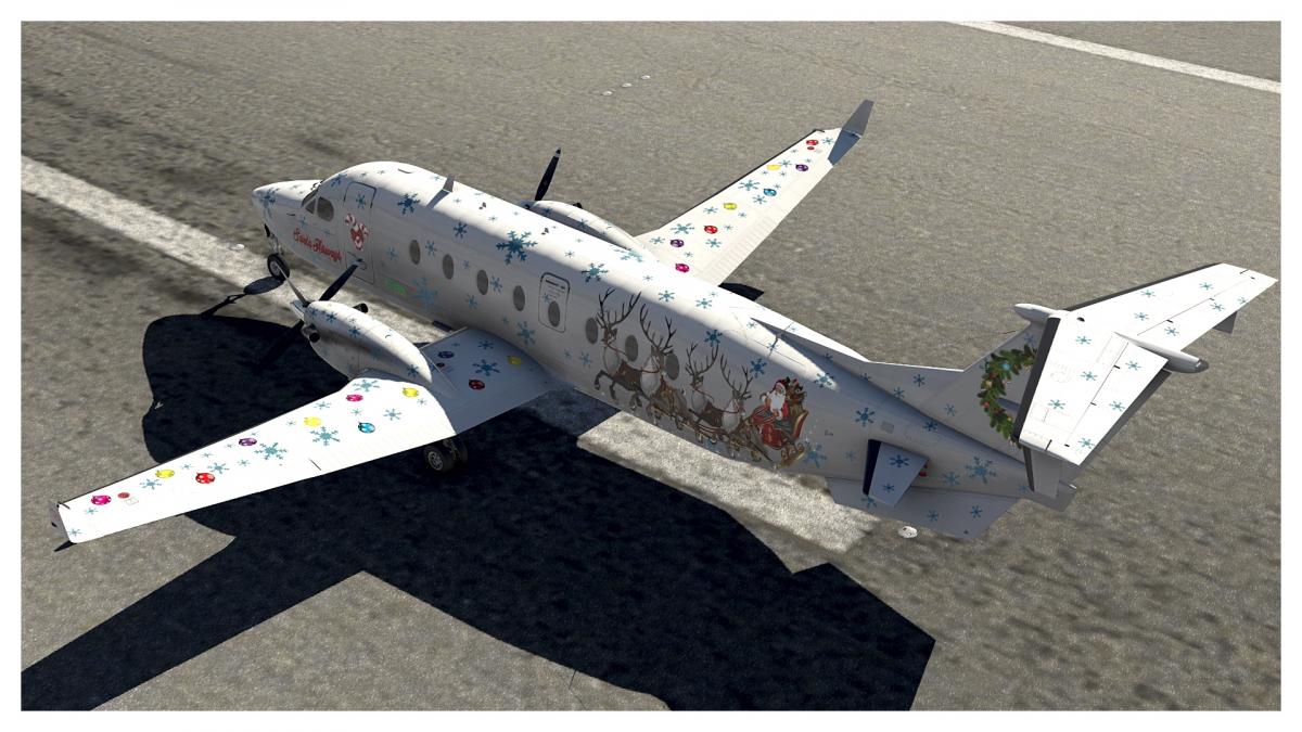 Carenado B1900D Santa Airways Christmas Livery - Aircraft Skins ...