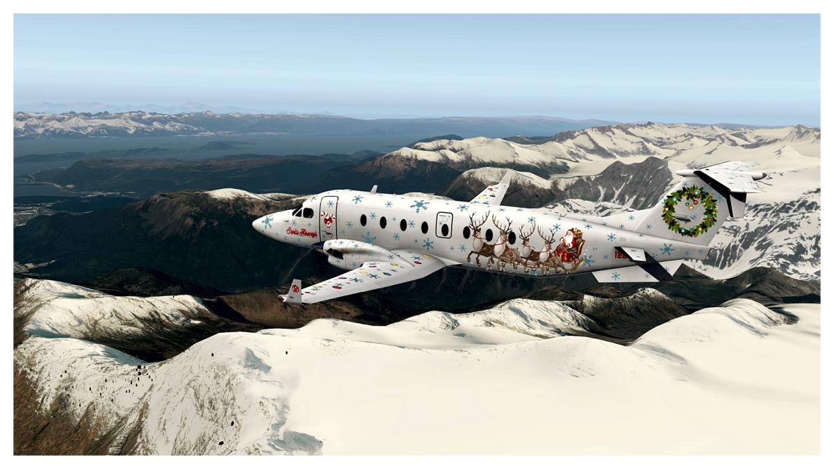 Carenado B1900D Santa Airways Christmas Livery - Aircraft Skins ...