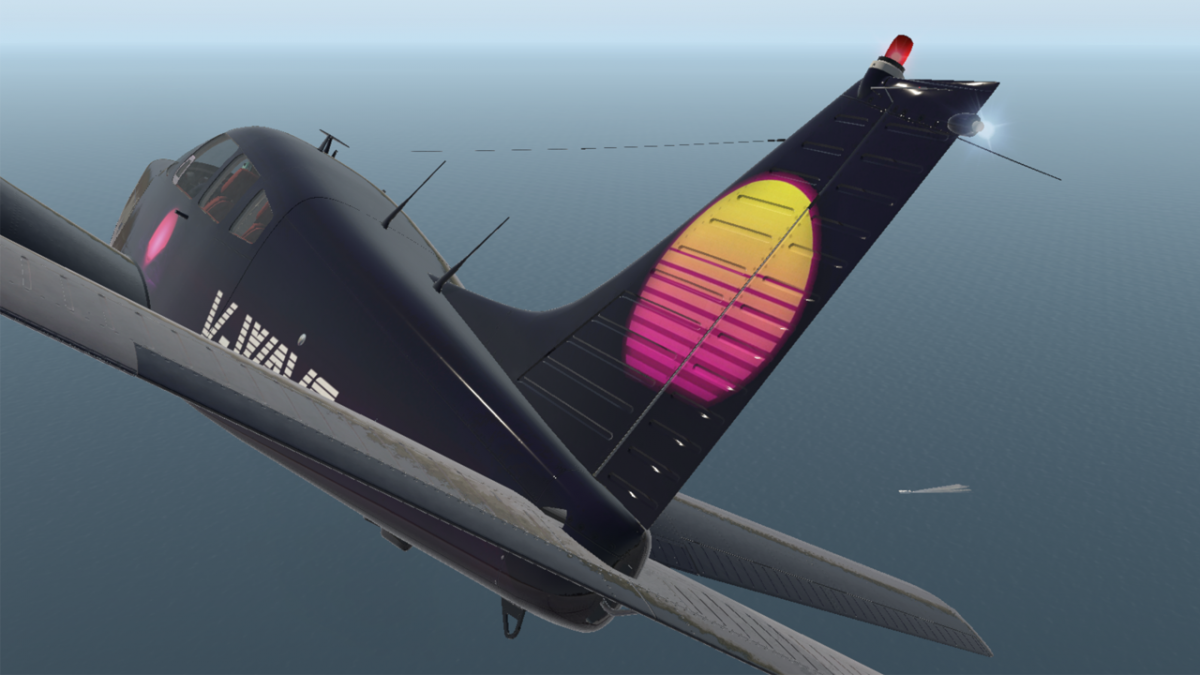 JustFlight PA-28R - Vapor Wave (Fictional) - Aircraft Skins - Liveries ...