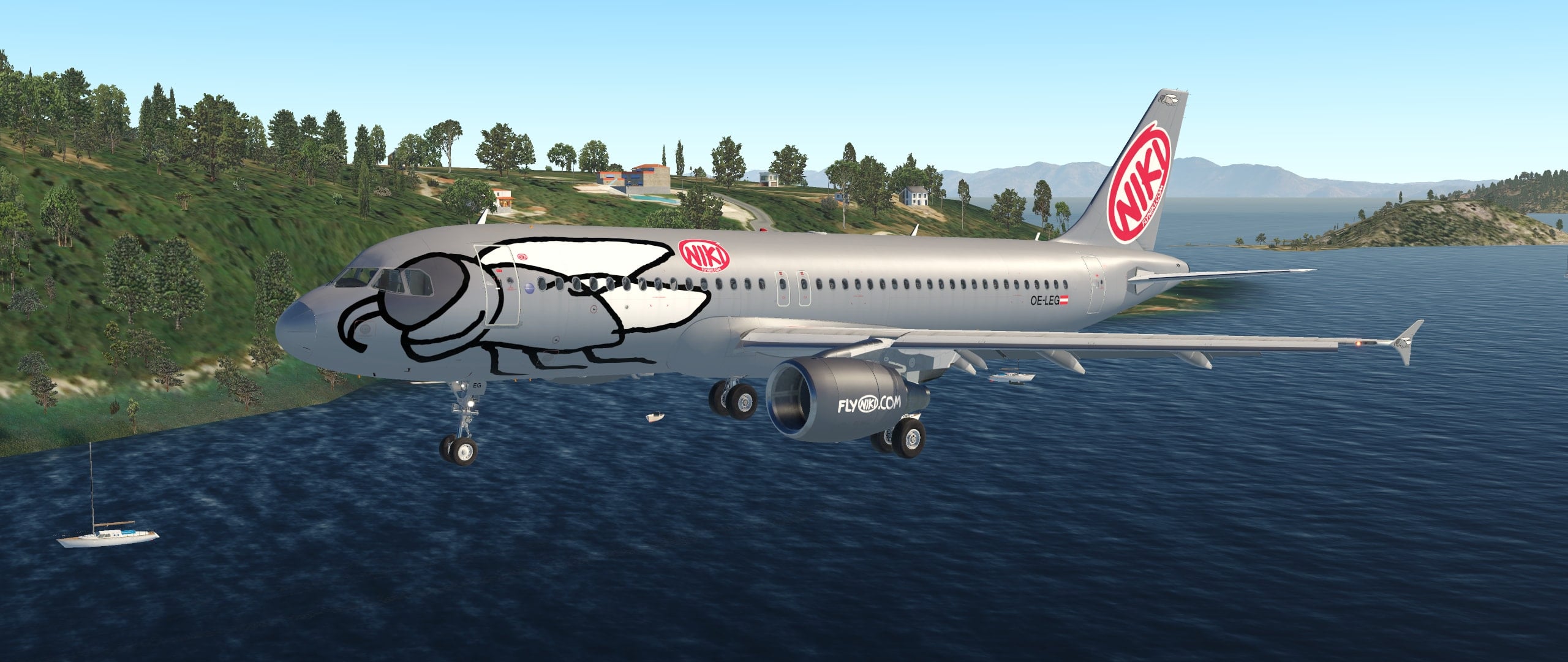 FF A320 – NIKI Air (Old - Silver Fly) OE-LEG - Aircraft Skins ...