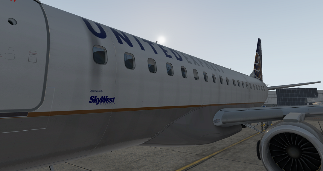 United Express (SkyWest) Blue Logo Embraer E-175 v2.2 by X-Craft ...