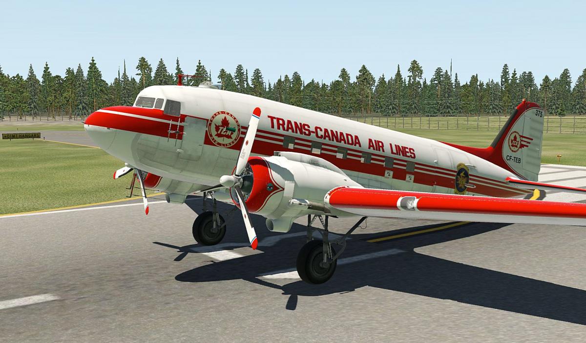 Trans Canada Air Lines CF-TEB (Aeroworx C47 / DC3) - Aeroworx (AWXDC3 ...