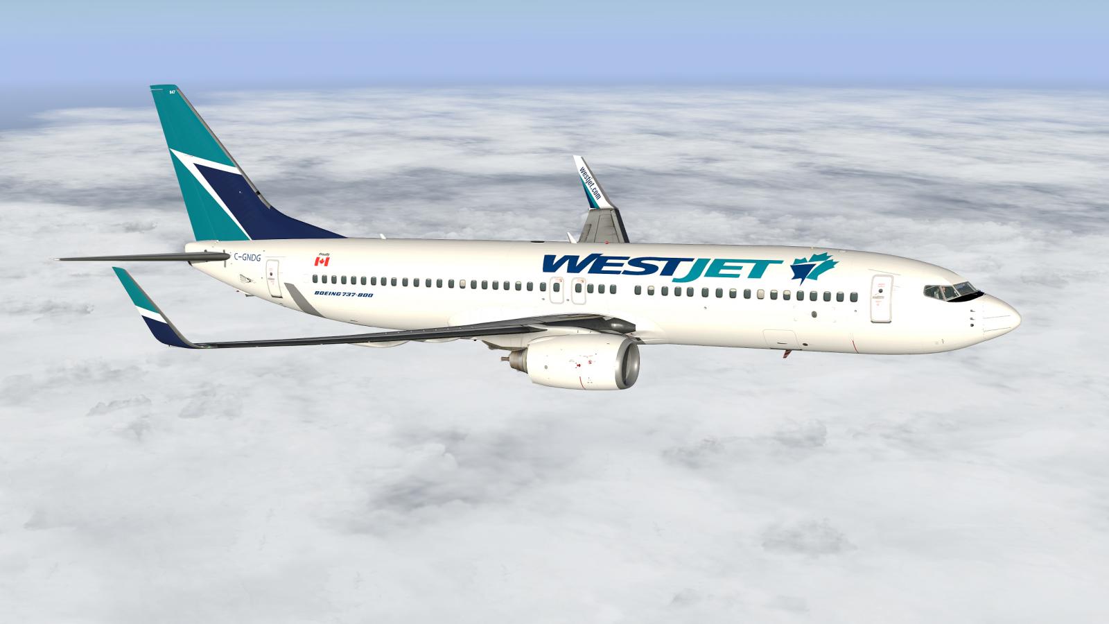 WestJet 737-8CT in action - ScreenShots And videos - X-Plane.Org Forum