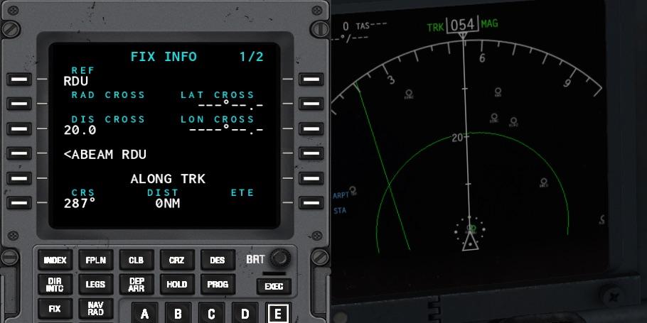 VOR/FIX range rings using the default XP11 CDU/FMC - XP11 FMS and Nav ...