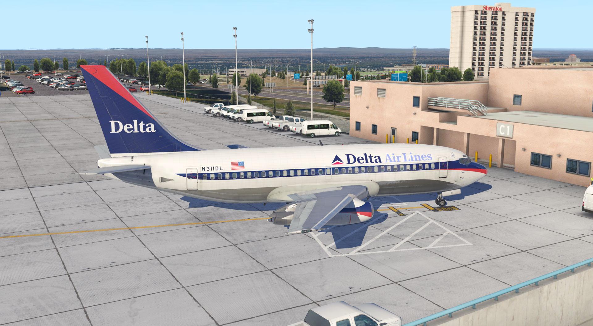 Delta Ron Allen - FlyJSim 737-200 V3 Pro - 732 TwinJet Paints - X-Plane ...