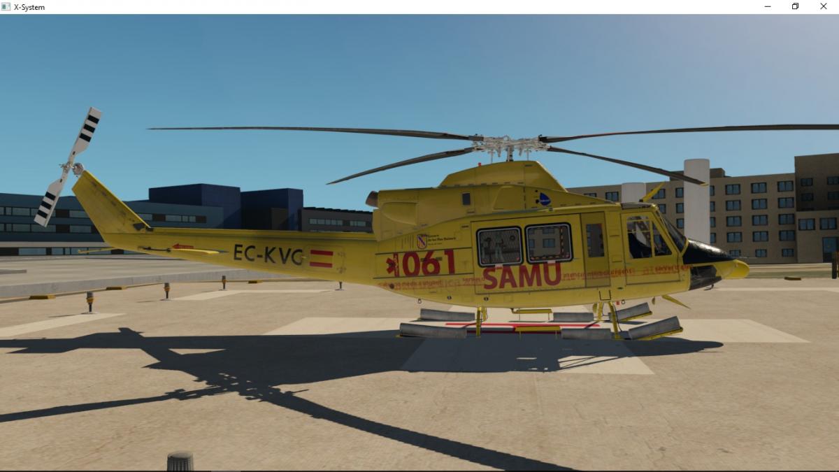 SAMU - 061 | EC-KVC | X-Trident Bell-412 - Aircraft Skins - Liveries ...