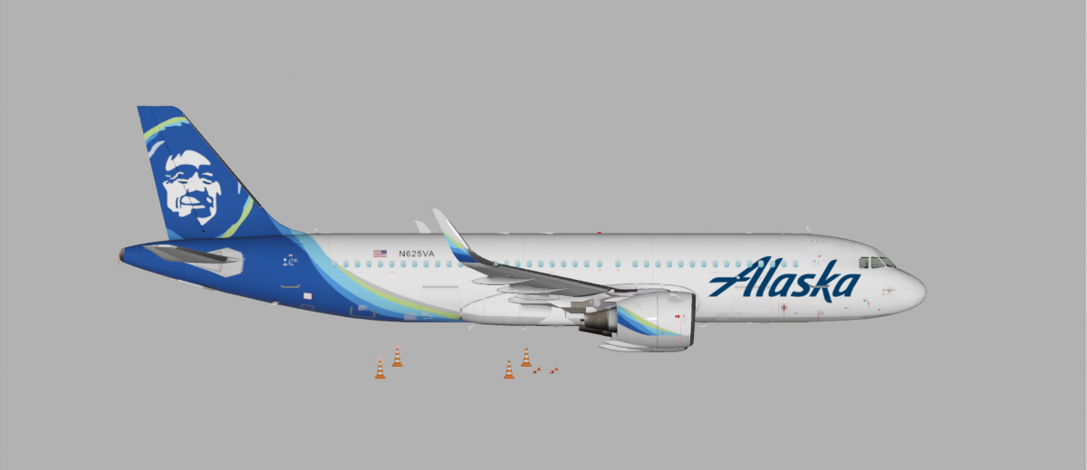Alaska Airlines | JarDesign A320 - Aircraft Skins - Liveries - X-Plane ...