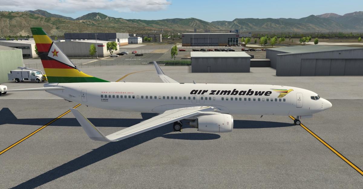 737-800 Zibo mod - Air Zimbabwe (Fictional) - Aircraft Skins - Liveries ...
