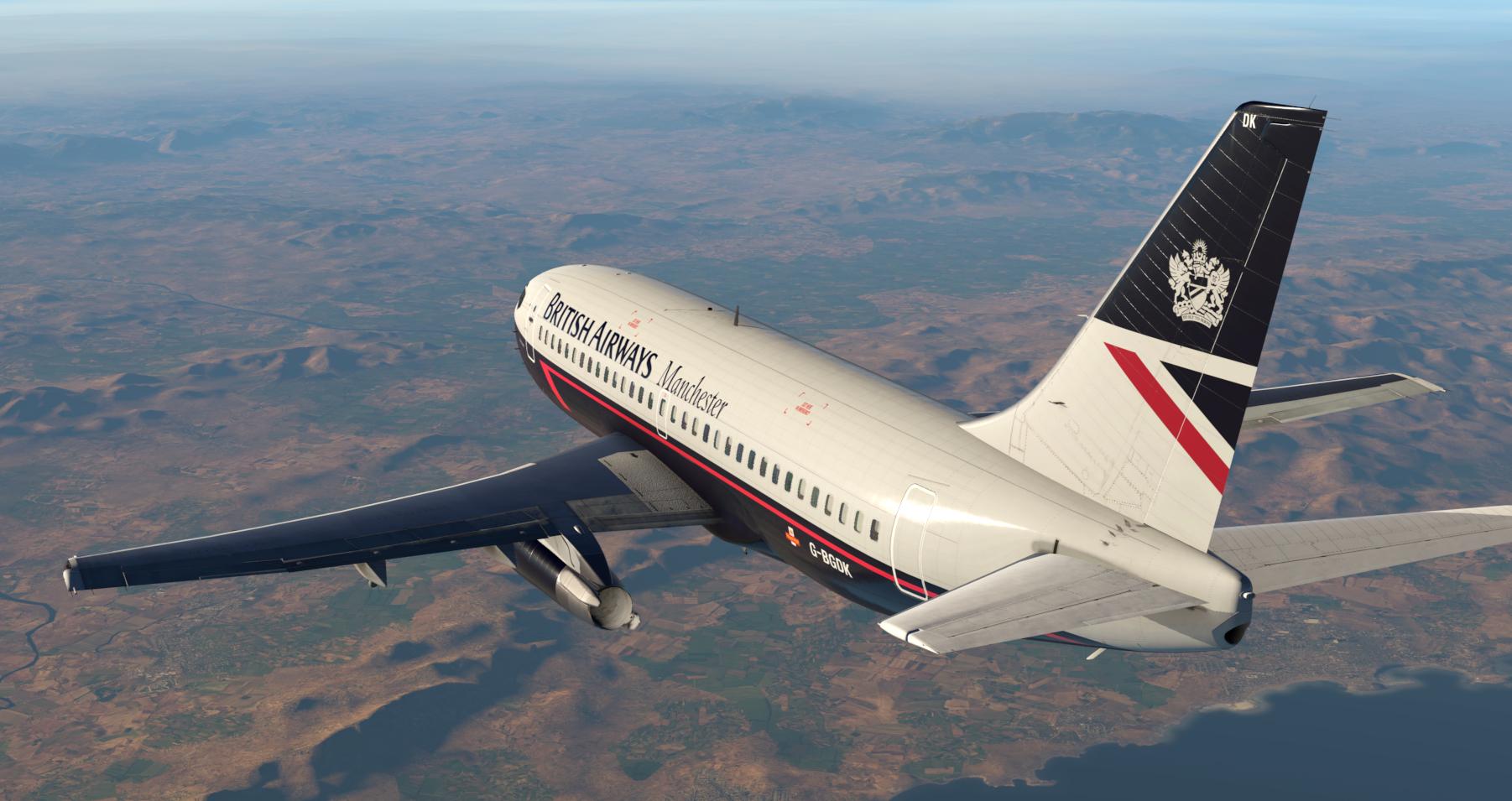British Airways Manchester Landor G-BGDK River Mersey for 732 TwinJet ...