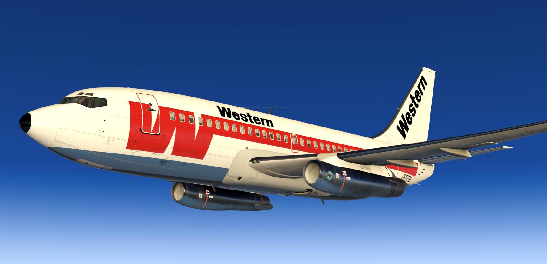 Western Airlines 80s N70721 for 732 TwinJet V3 Pro by FlyJSim - 732 ...