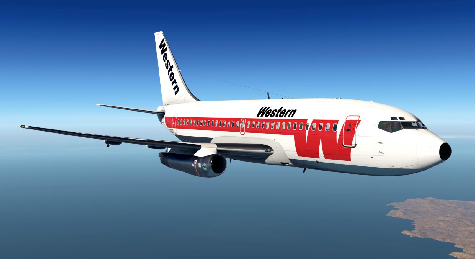 Western Airlines 80s N70721 for 732 TwinJet V3 Pro by FlyJSim - 732 ...
