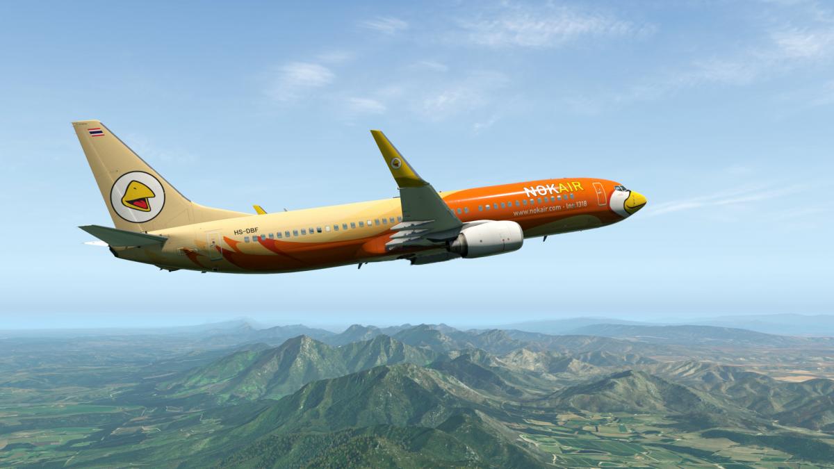 NOK Air Boeing 737-800 Default / Zibo (HS-DBF) - Aircraft Skins ...