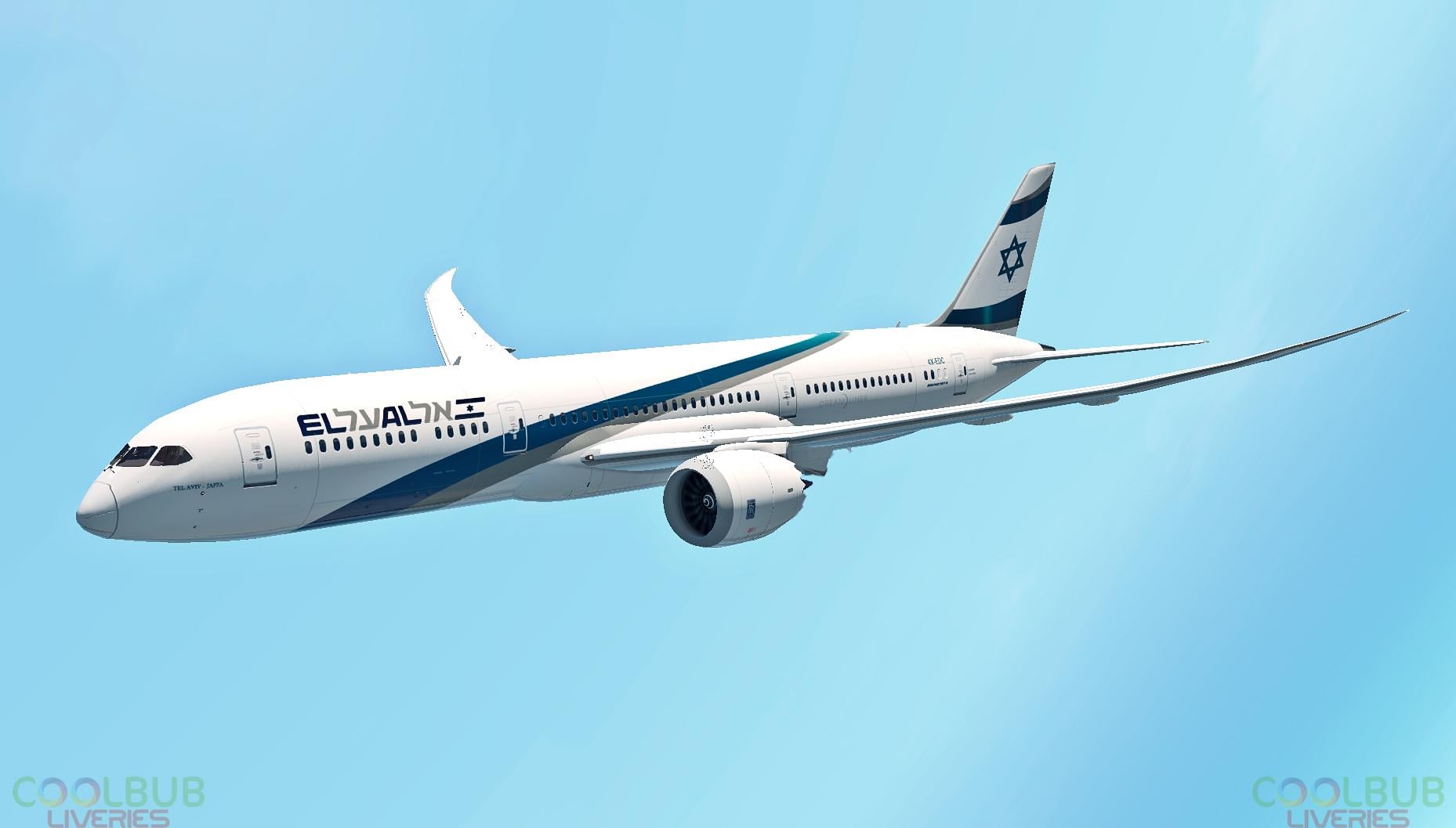 El Al Israel B787-9 Magknight v1.05 - Aircraft Skins - Liveries - X ...