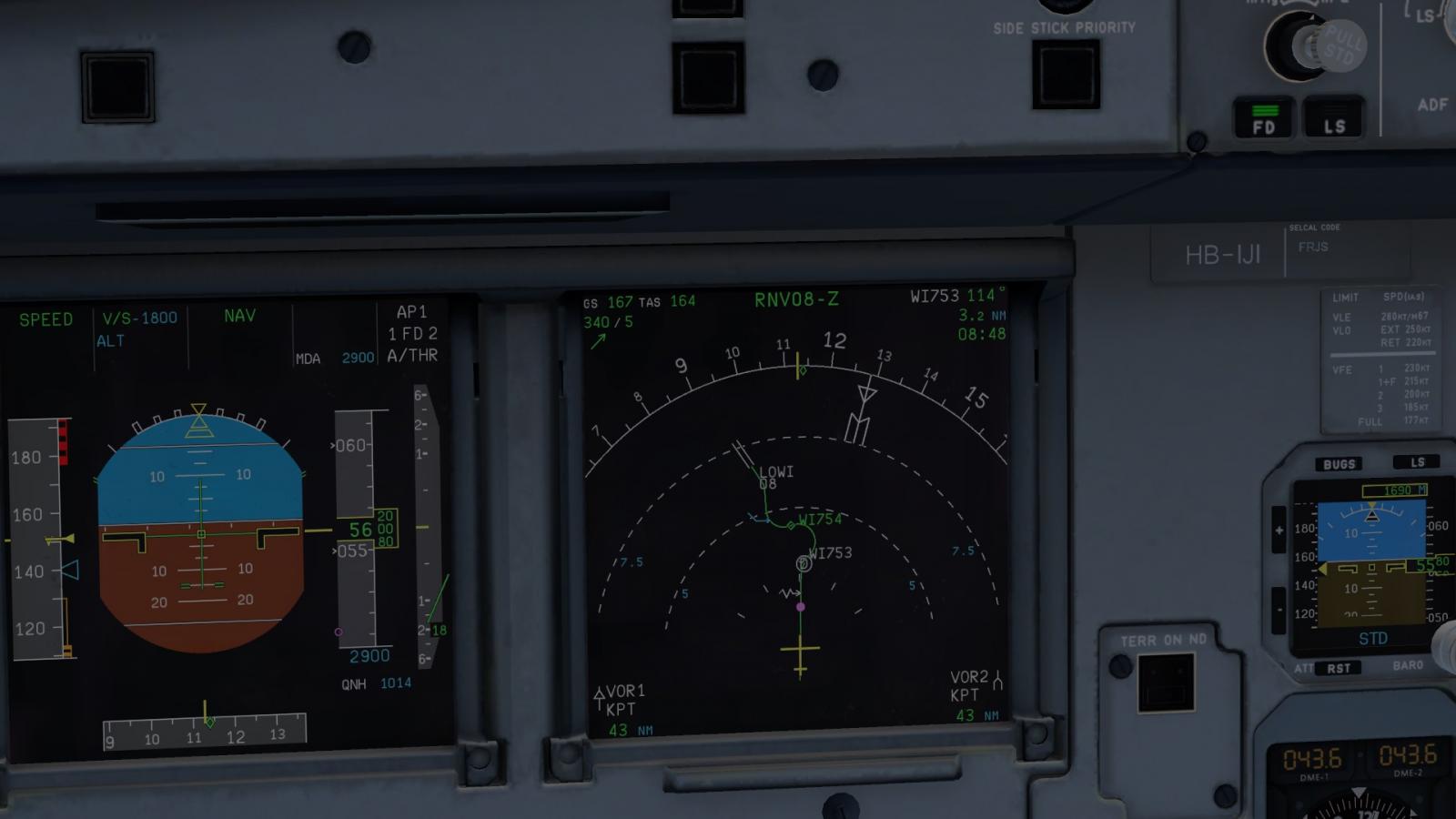 Strange LNAV path during RNAV approach - 320 Ultimate by FlightFactor ...