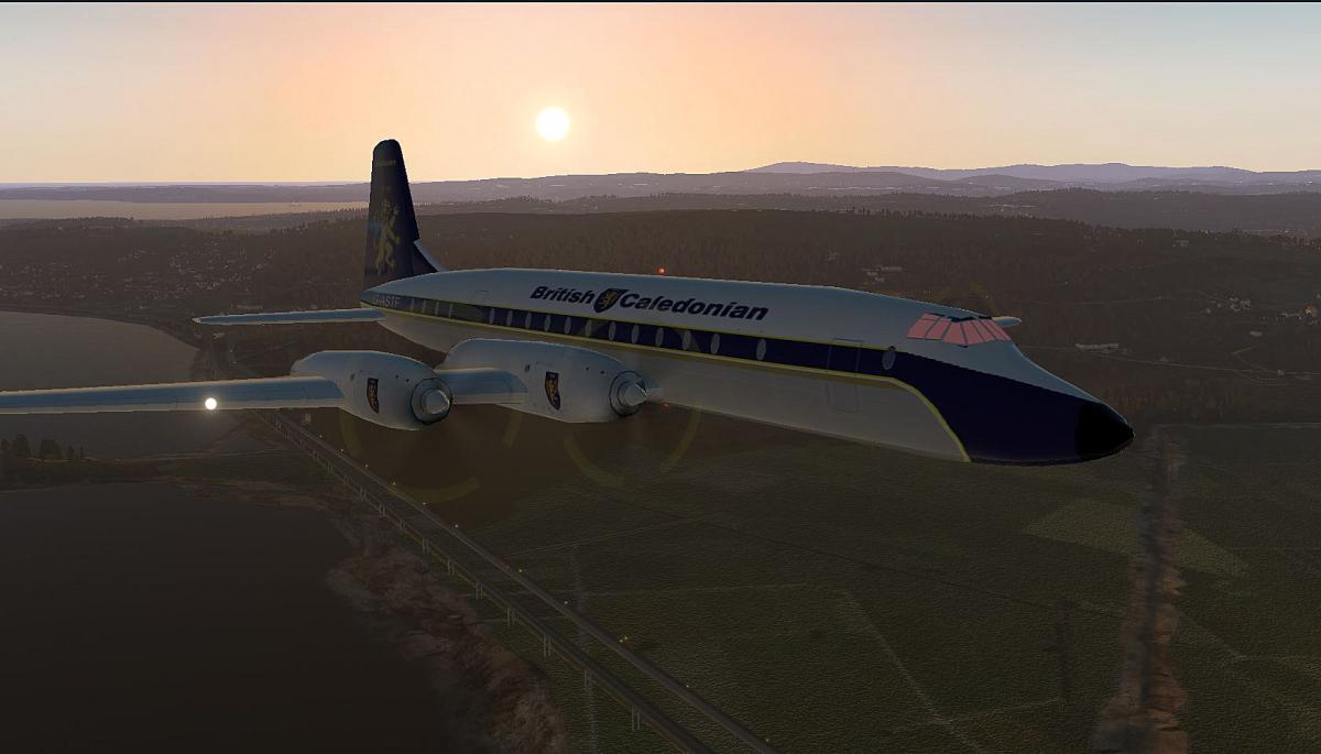 British Caledonian Livery (Bristol Britannia 312) - Aircraft Skins ...