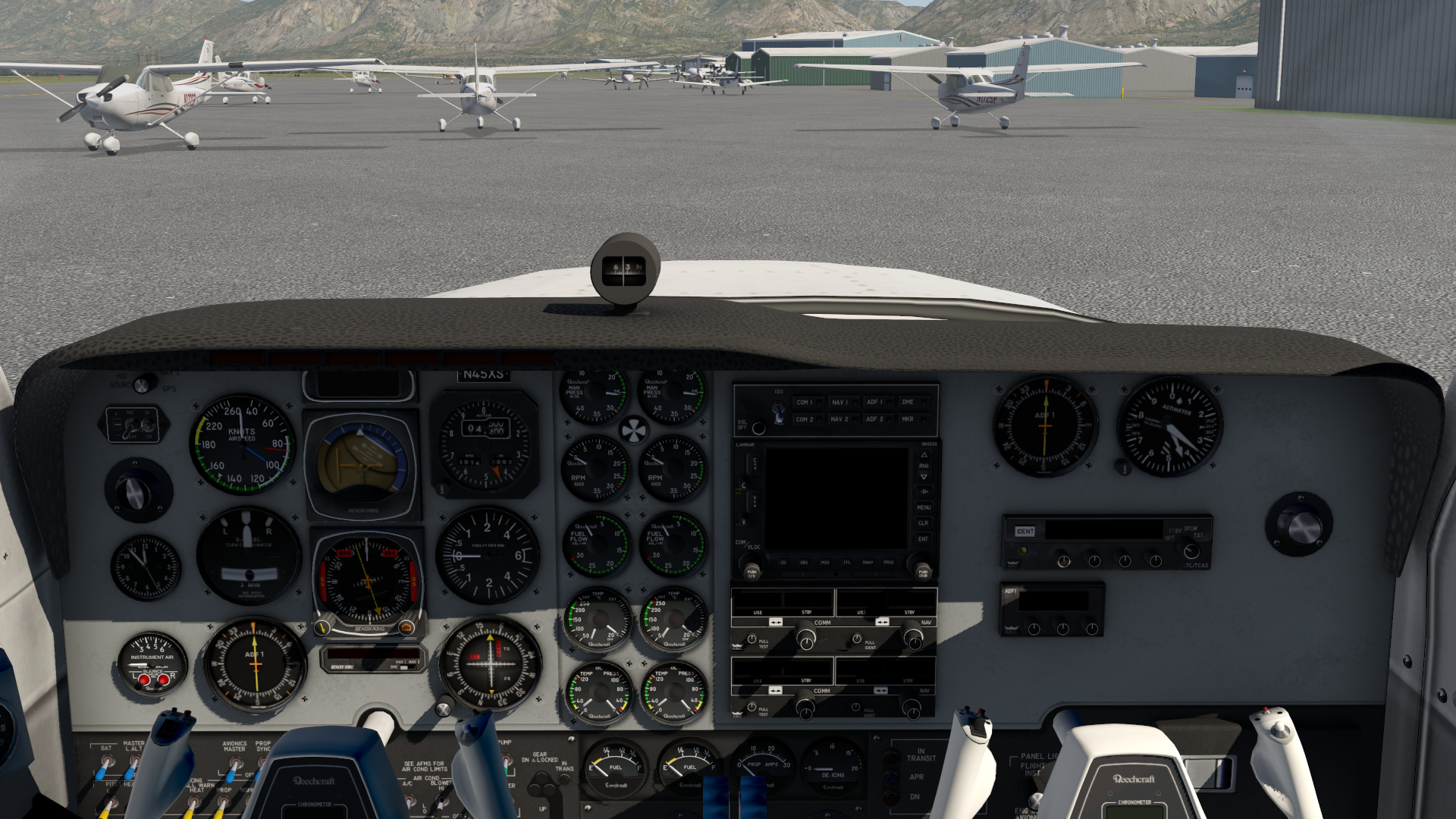 Beechcraft Barron 58 Custom Views - Aircraft Components / 3D Library ...