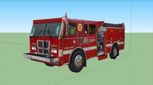 US Style Fire Engine (Static) - Objects - X-Plane.Org Forum