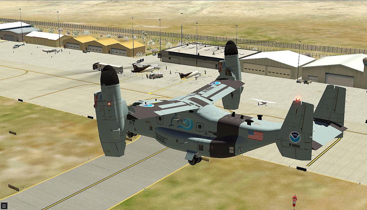 N-NOAA National Oceanic Fictional (AOA Sims V-22 Osprey) - Aircraft ...
