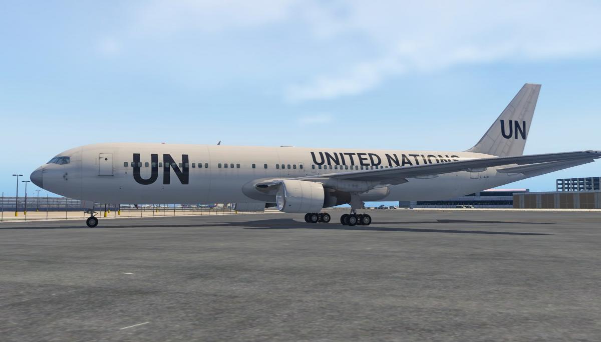 United Nations Livery for the FF 767 - Aircraft Skins - Liveries - X ...