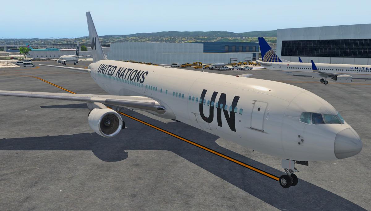 United Nations Livery for the FF 767 - Aircraft Skins - Liveries - X ...