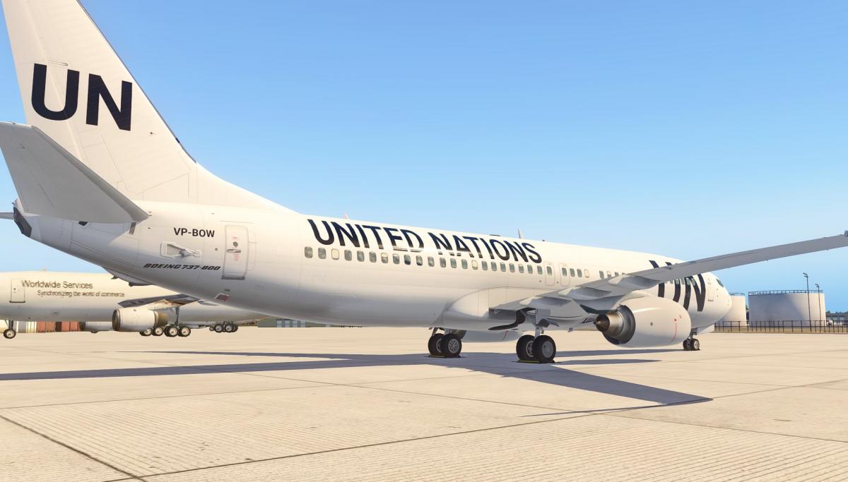 United Nations Livery for the Default/Zibo 737-800 - Aircraft Skins ...