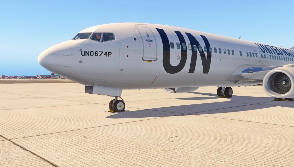 United Nations Livery for the Default/Zibo 737-800 - Aircraft Skins ...