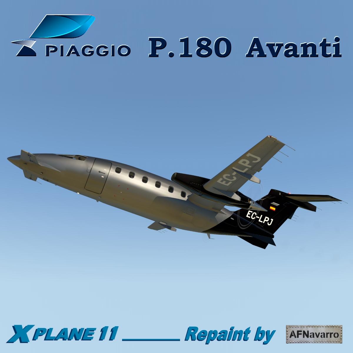 Livery EC-LPJ for Piaggio P-180 Avanti XP-11 - Aircraft Skins ...
