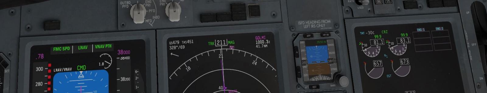 N1 difference between ENG1 & ENG2 during cruise - ZIBO B738-800 ...